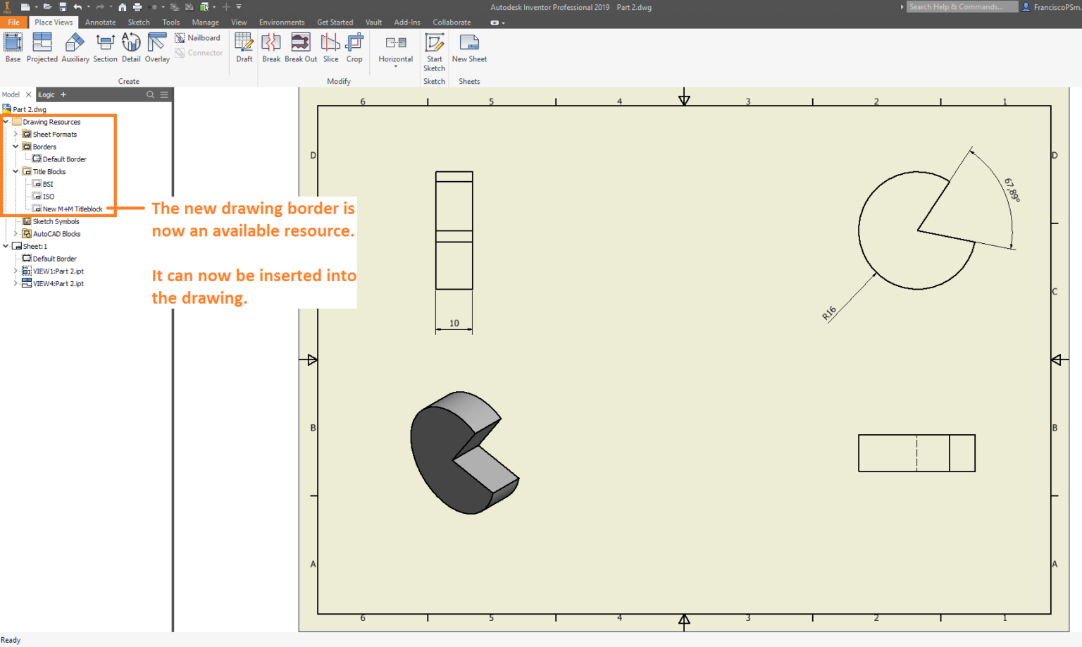 Drawing Resource Transfer Wizard in Inventor