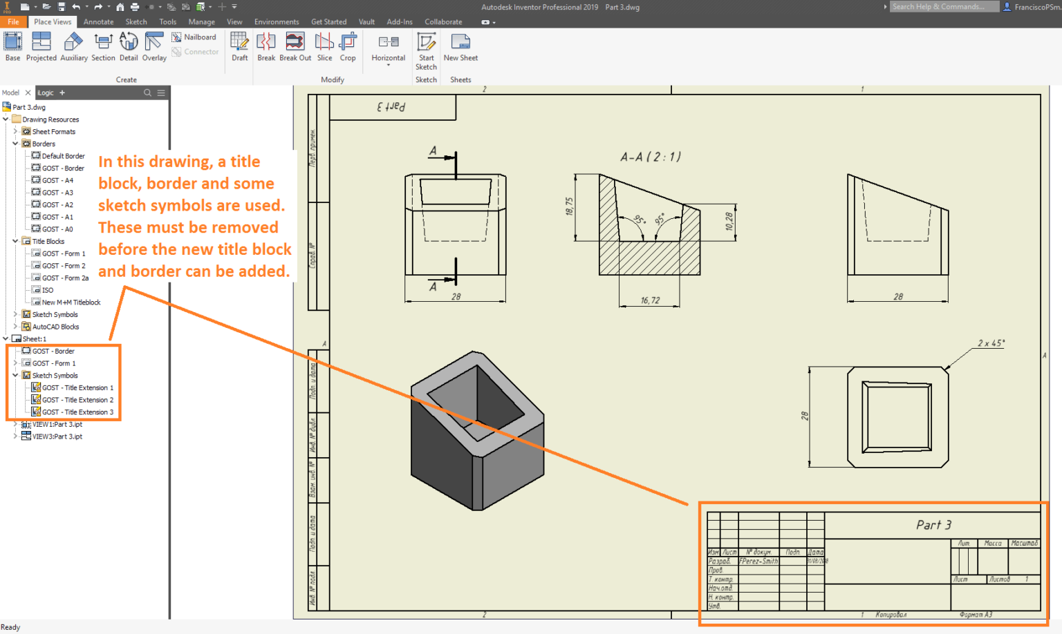 Drawing Resource Transfer Wizard in Inventor