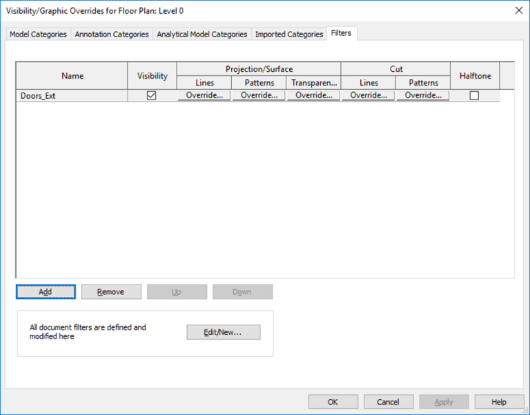 How to Apply Revit Filters