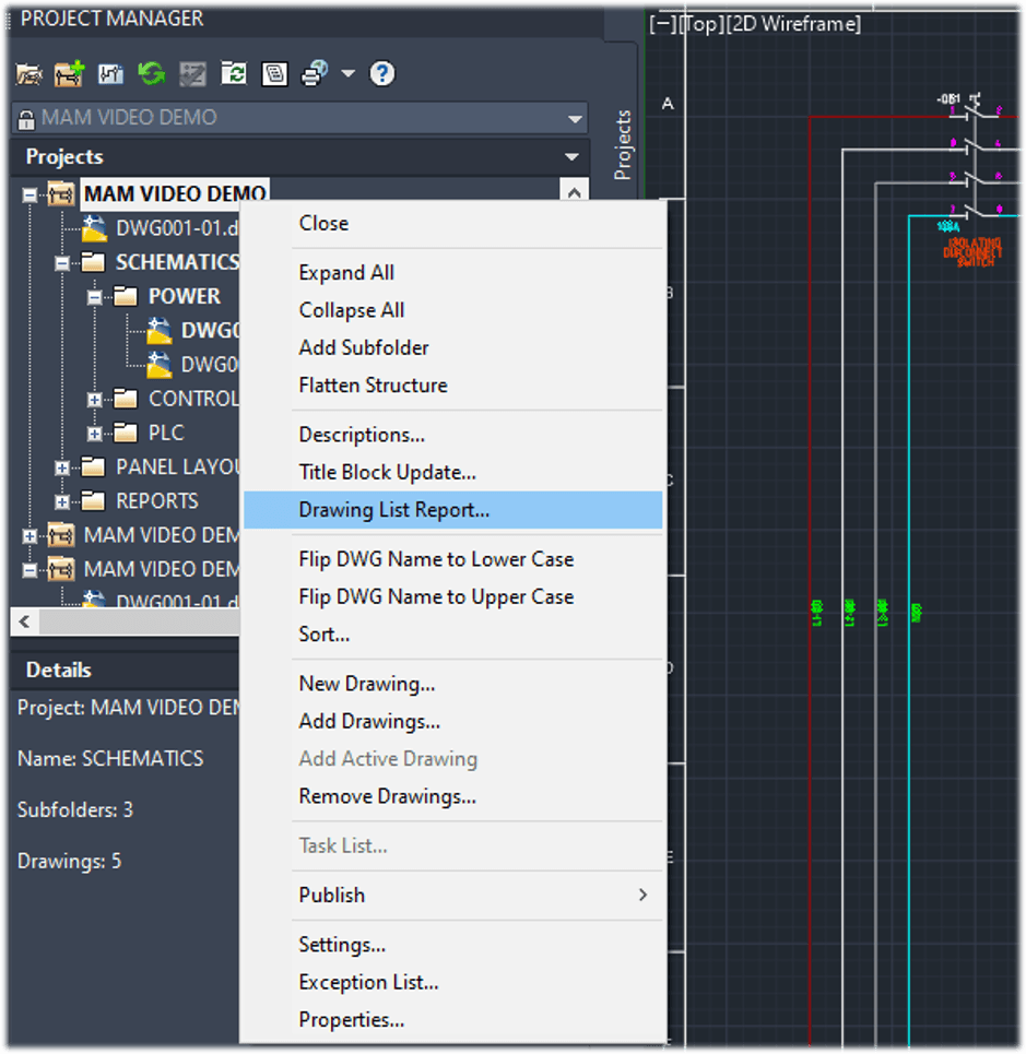 Drawing Lists In AutoCAD Electrical Man And Machine Drawing Lists In AutoCAD Electrical Man And Machine