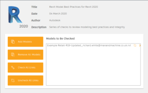 Revit Model Checker – Model Auditing Reports