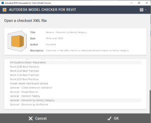 Revit Model Checker – Model Auditing Reports