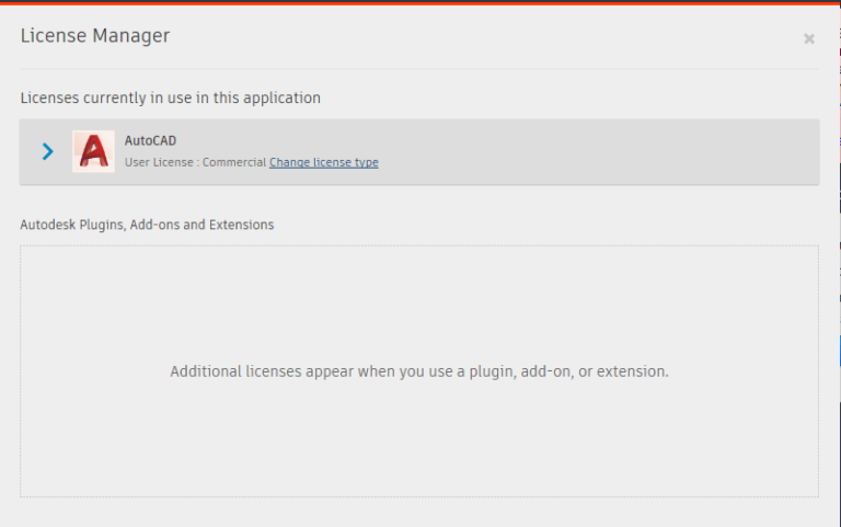 Autodesk Change License Type