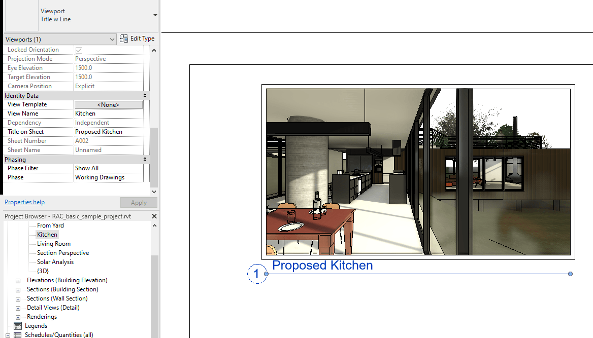 Set Revit Viewport Title