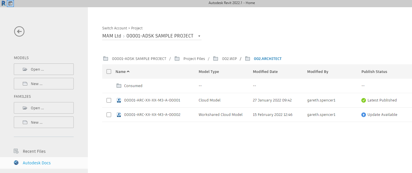 Revit Autodesk Docs