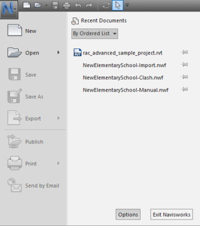 Navisworks Autosave Settings