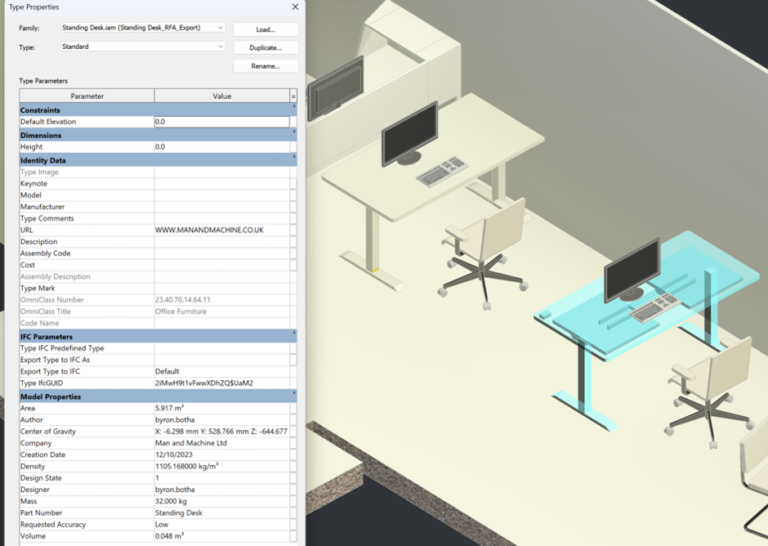 Export Inventor Files to BIM Content