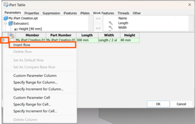 Autodesk Inventor - How to Create an iPart